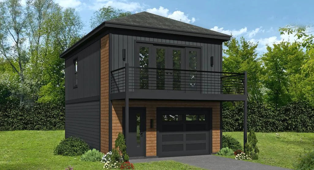 2 Story Garage Plans With Loft Apartment RV Garage Plans With Living