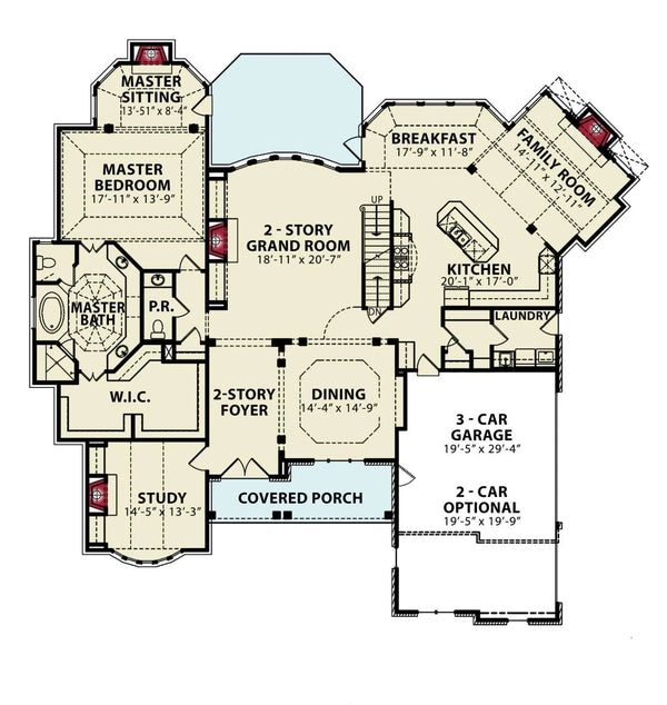Chamberlin | Traditional House Plan | Luxury House Plan