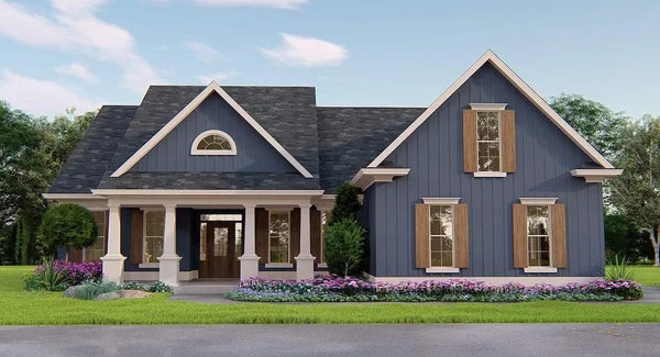 Chatmoore Cottage A | Two-Story Ranch House Plan