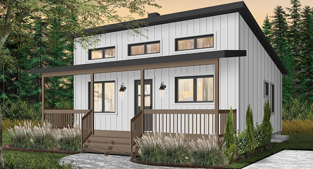 Great Escape 3 House Plan |Tiny Weekend Getaway House Plan