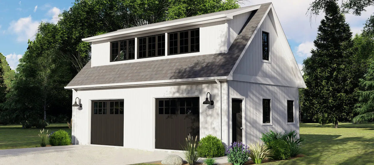 Joey Garage Plan | Country Style Garage Plan | 2 Story Garage Plan