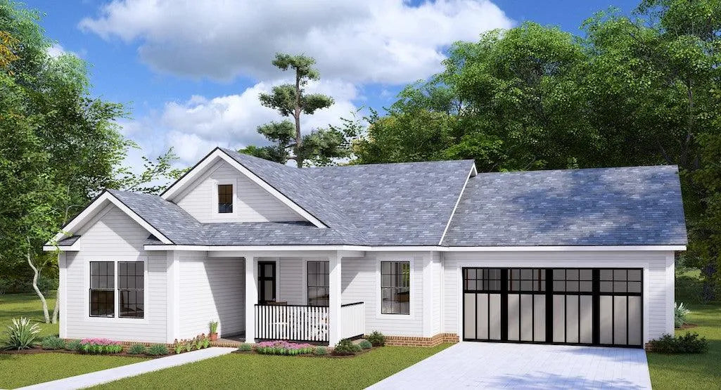 Monarch House Plan | Traditional House Plan | One Story House Plan