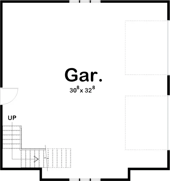 Hayes Garage Plan | Garage Apartment Plan | Studio Apartment