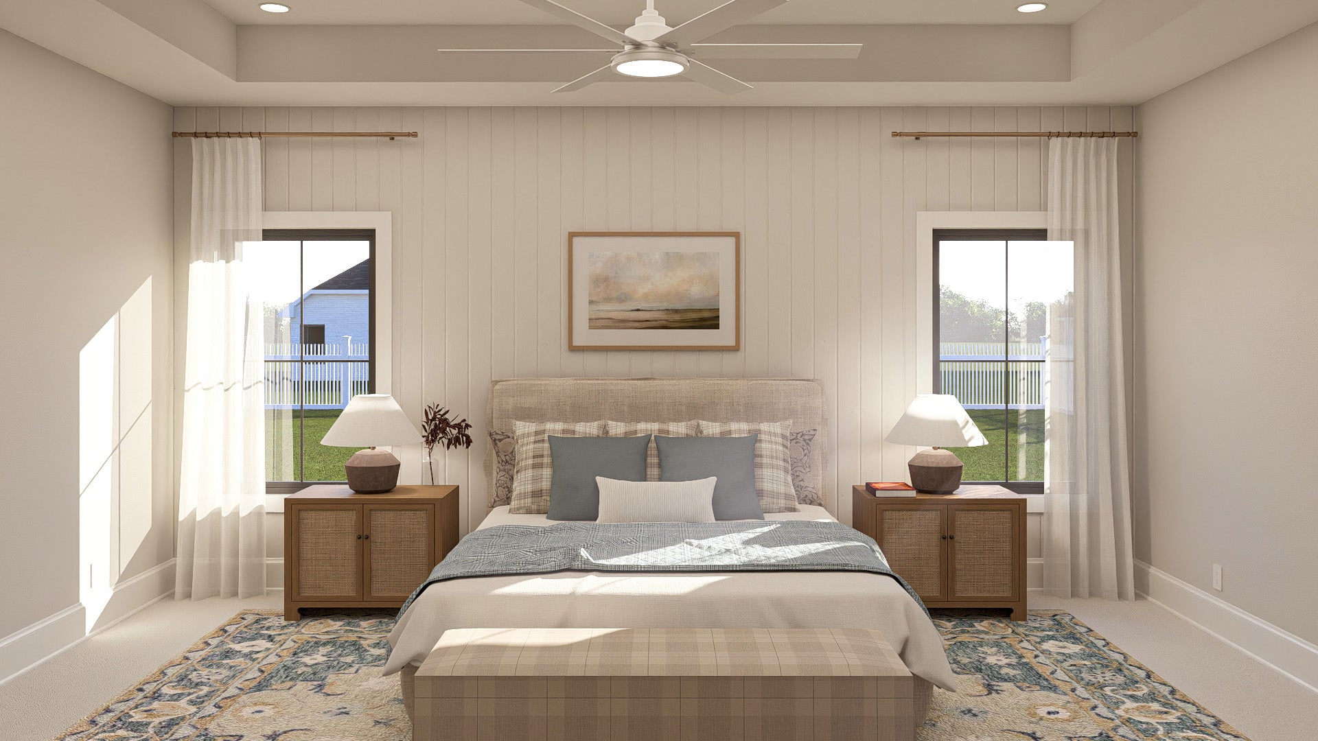 G7620-A Traditional House Master Bedroom, 3 Bedrooms, 2 Bathrooms ...