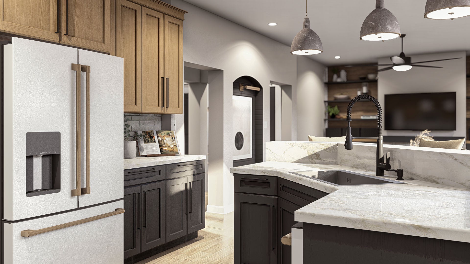 G7624-A Traditional House Kitchen 2, 4 Bedrooms, 2.5 Bathrooms ...