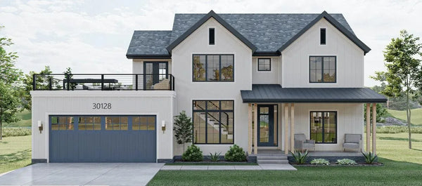 Cartwright Modern Farmhouse Plan | 2499 Sq Ft, 4 Bed, 3 Bath