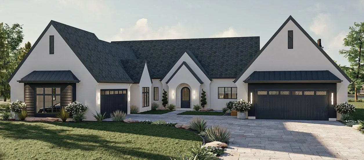 Brookman House Plan | European Style House Plan | One Story House Plan