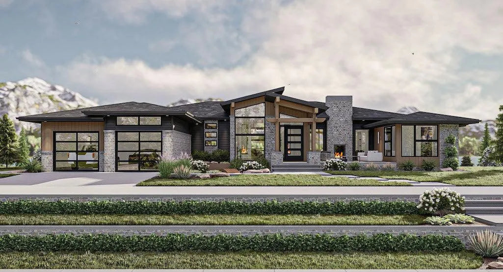 One Story Home Design Plans 1 Story Cottage Style House Plan Watson