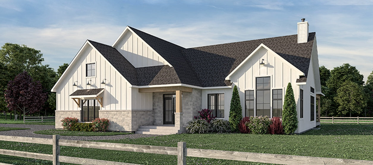 Pinewood House Plan | Modern Farmhouse Style House Plan | One Story ...