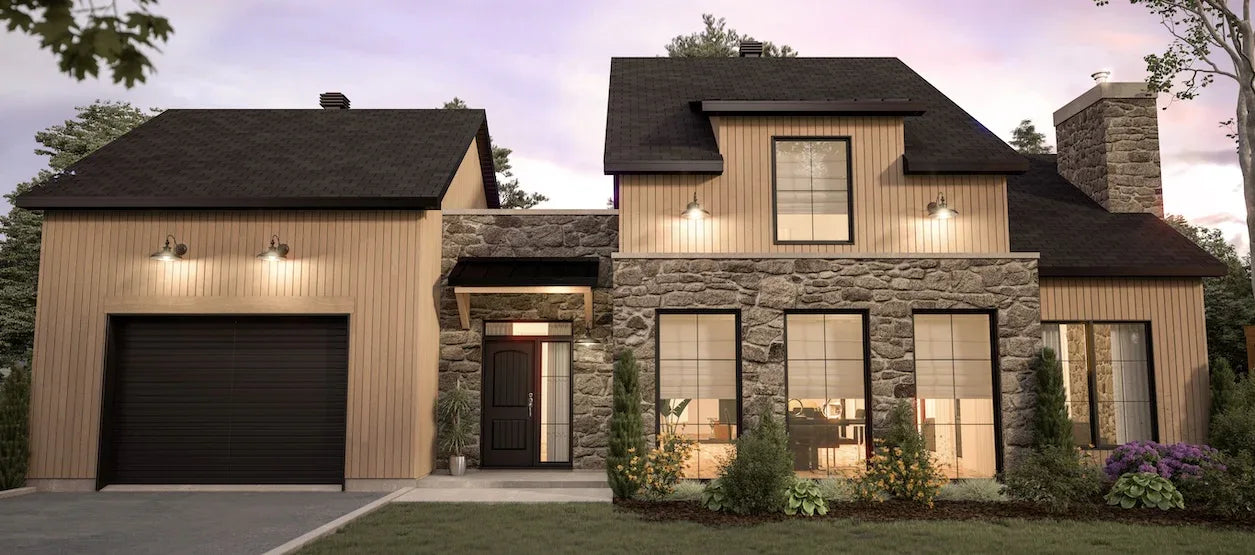 Soho House Plan | Transitional Style House Plan | Two Story House plan