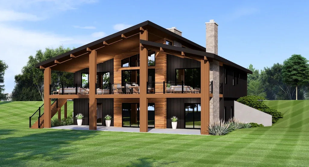Small House Plans With Daylight Basement Farmhouse Style House Plan