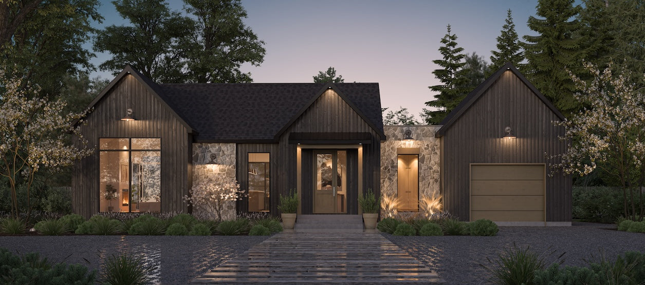 Pinot House Plan | Contemporary Style House Plan | One Story House Plan