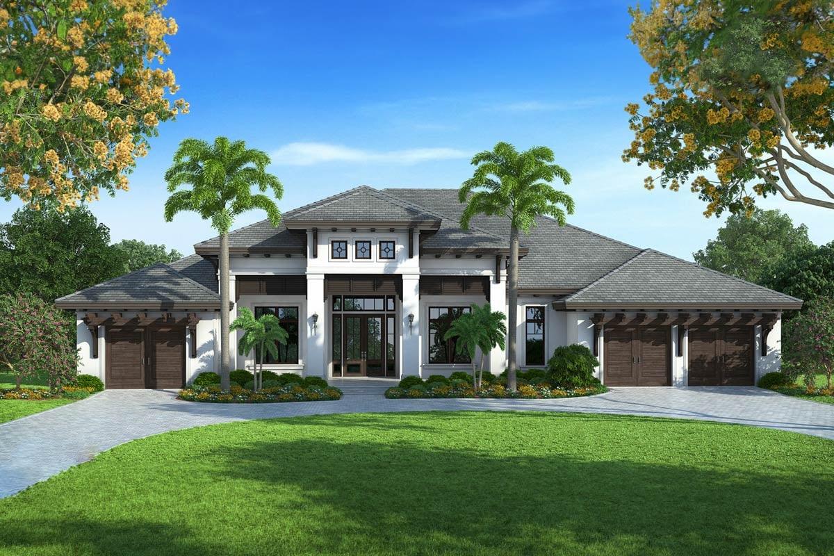 Caribbean Bungalow Home Designs West Indies House Plan: 2 Story