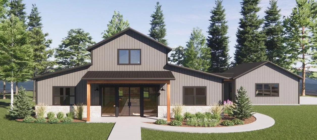 Barndominium House Plans Gable PL 62840 Dean Barndominium House Plan