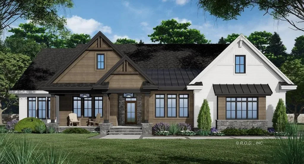 Center Hall Farmhouse Plans See 125 Vintage 60s Home Plans Used To