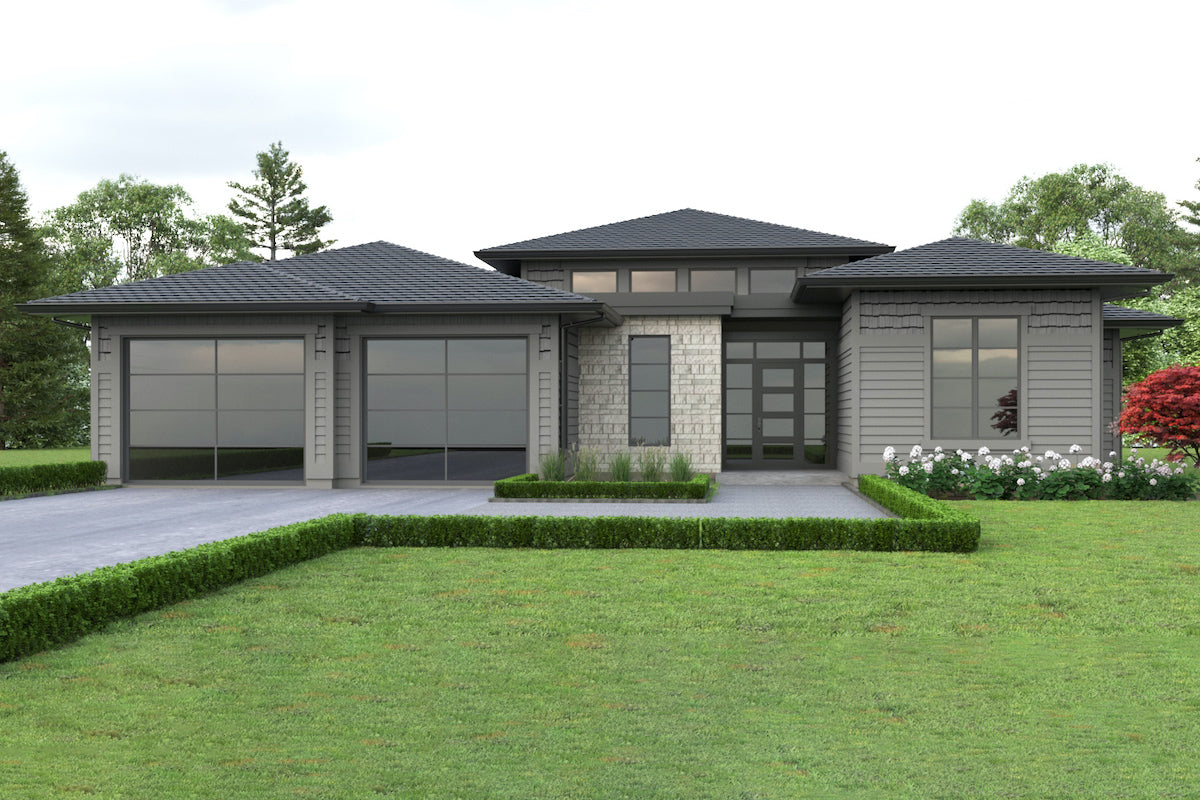 Prairie House Plans Pool Modern Home In A Traditional California