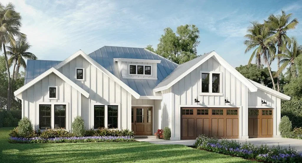 Flamingo House Plan | Country House Plan | One Story House Plan