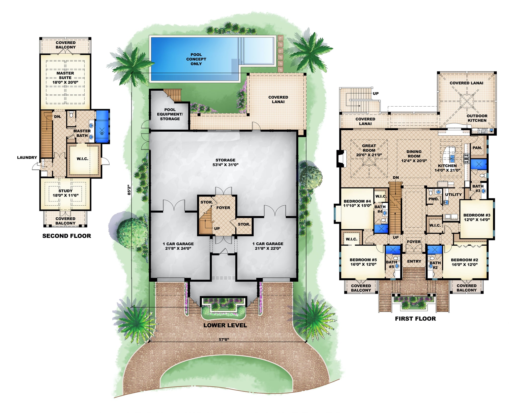 Marsh Harbour House Floor Plan
