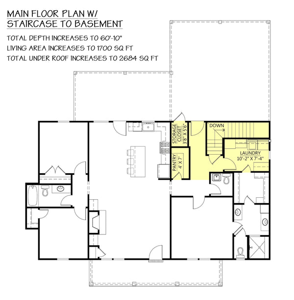 Honey Dew House Plan | Budget-Friendly Modern Farmhouse