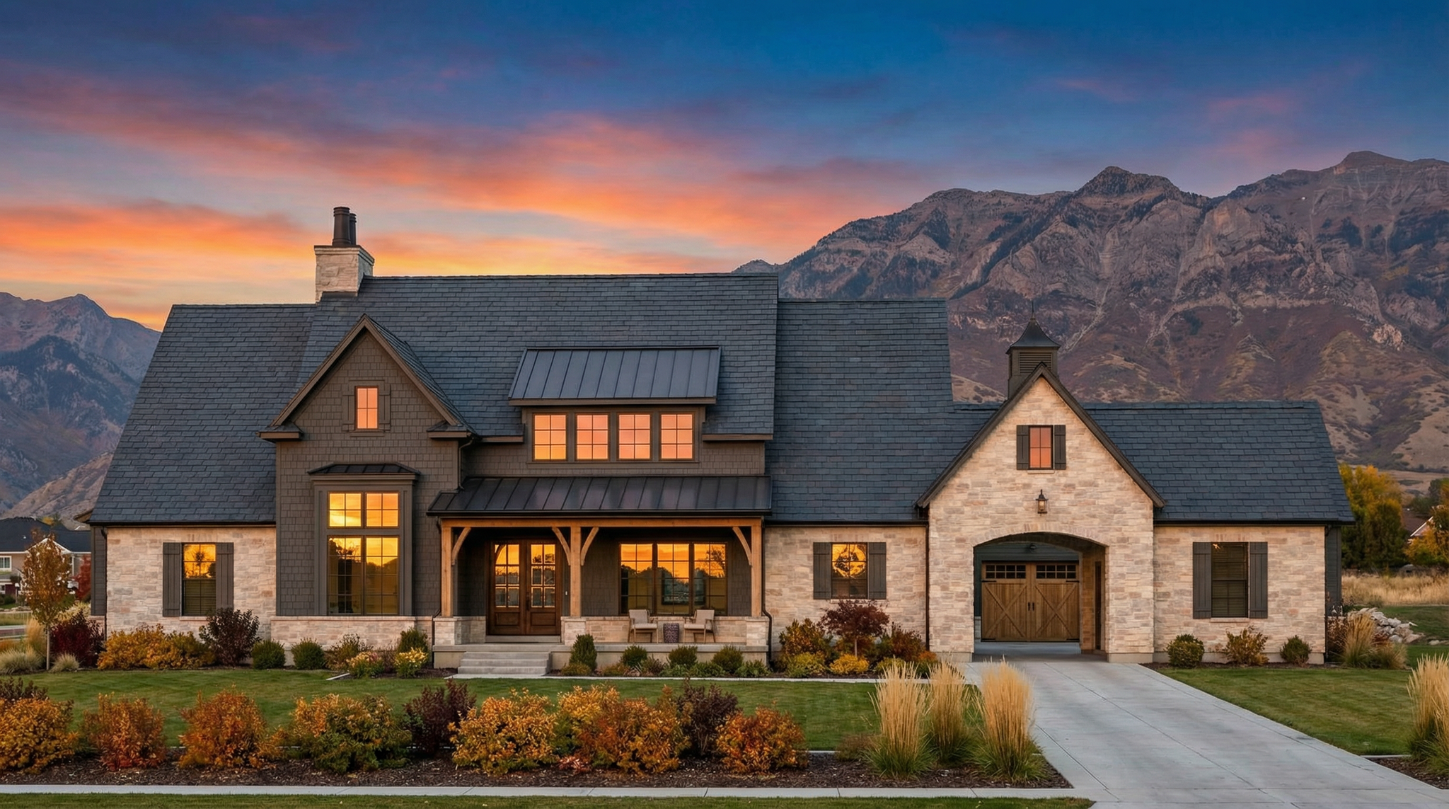 R7575-A Farmhouse House, 5 Bedrooms, 5.5 Bathrooms | Plan LG188 Exterior-1