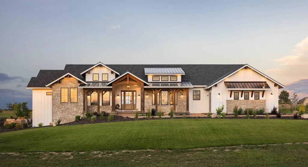 Craftsman Style House Plans Ranch Hip Roof Twin Meadows House Plan