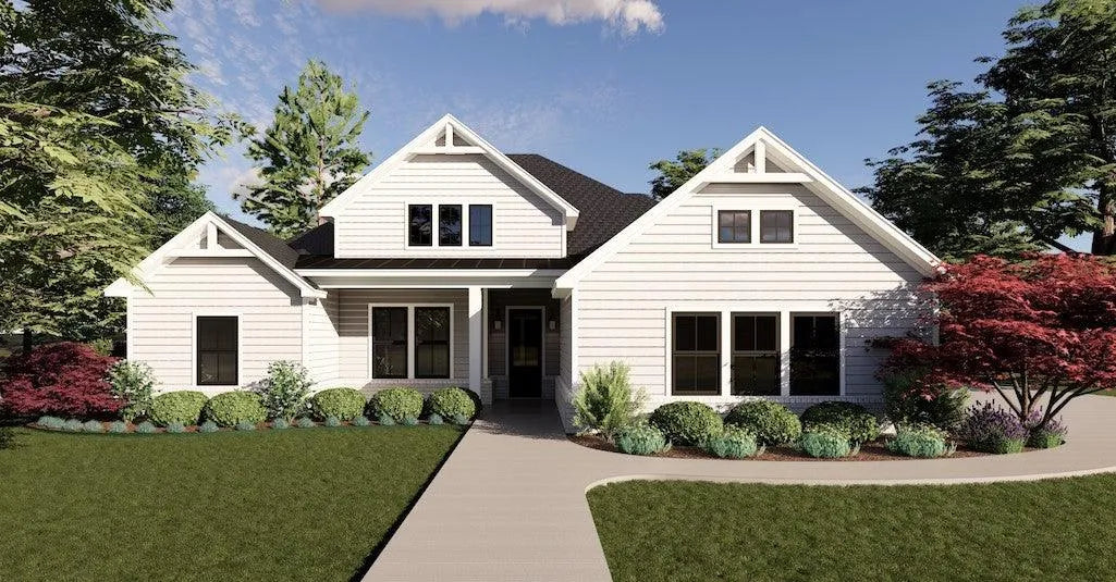 Logan House Plan|Craftsman Ranch House Plan| One Story House Plan