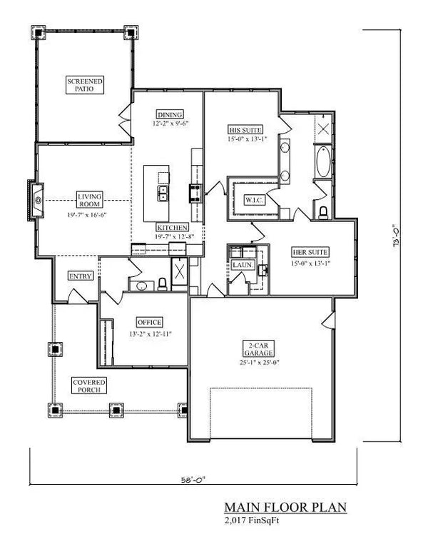 Hemlock House Plan | Ranch House Plan | One Story House Plan