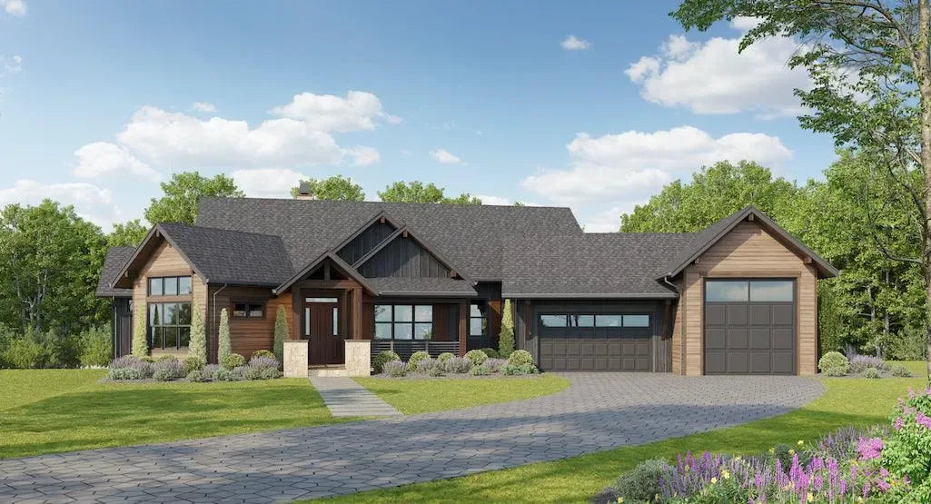 Mallard House Plan | Ranch House Plan | Two Story House Plan