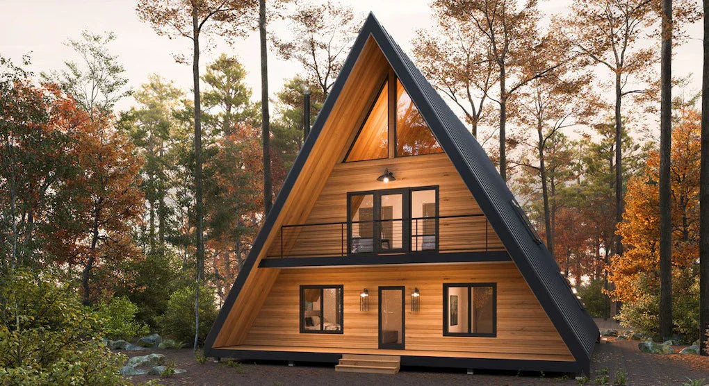 Redwood House Plan| A Frame House Plan| Two Story Plan