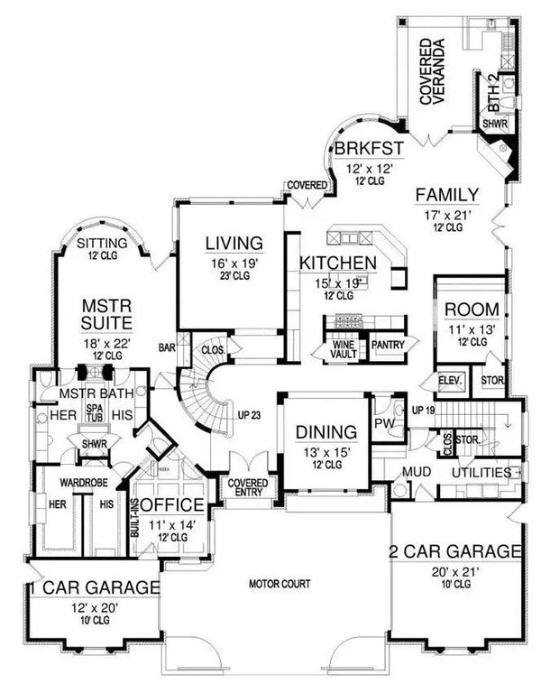 Tanglewood Manor House Plan: Design by Archival Designs