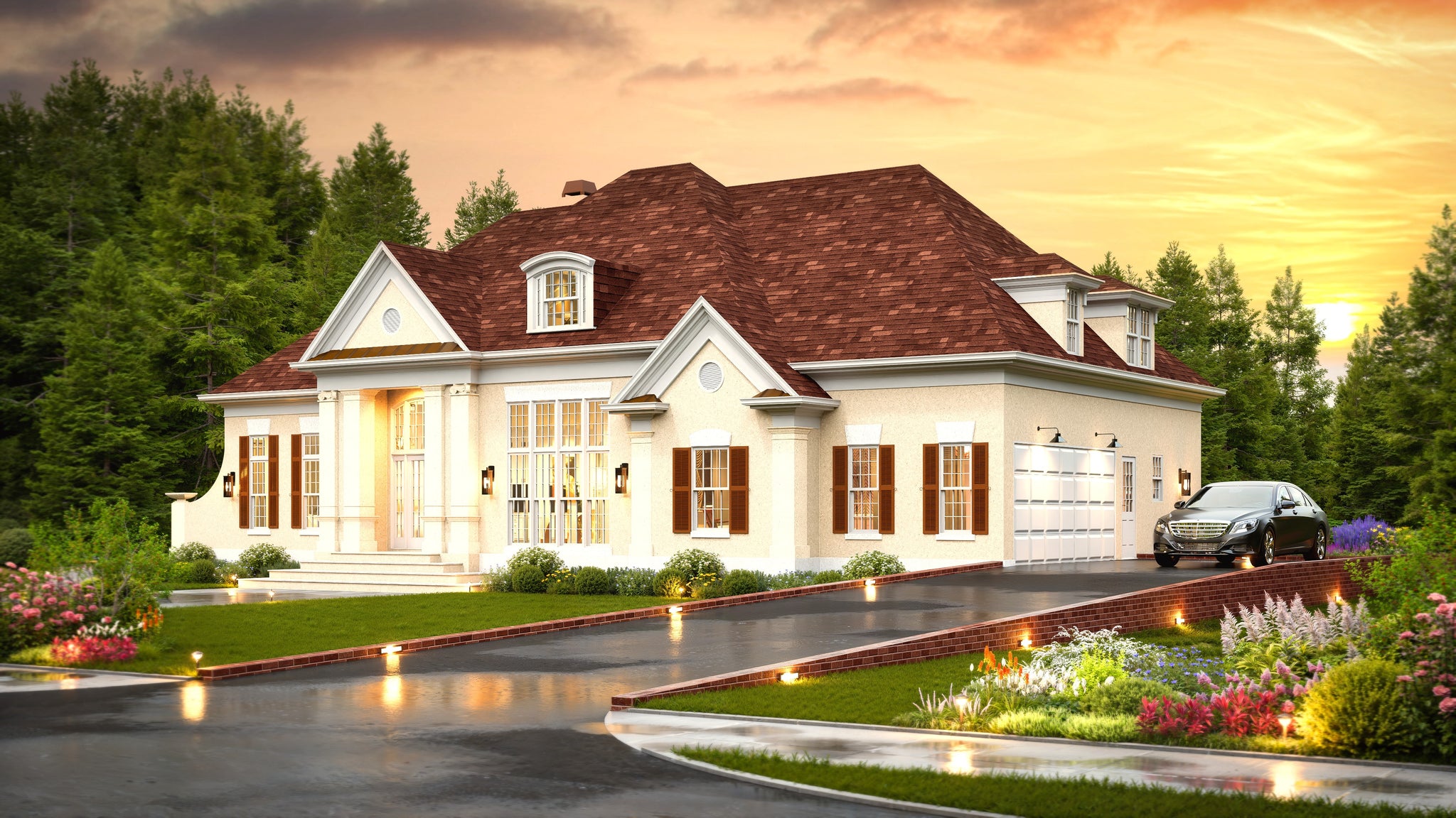 Spacious Home Plan with 4 Bedrooms, 4 Bathrooms, and Walkout Basement