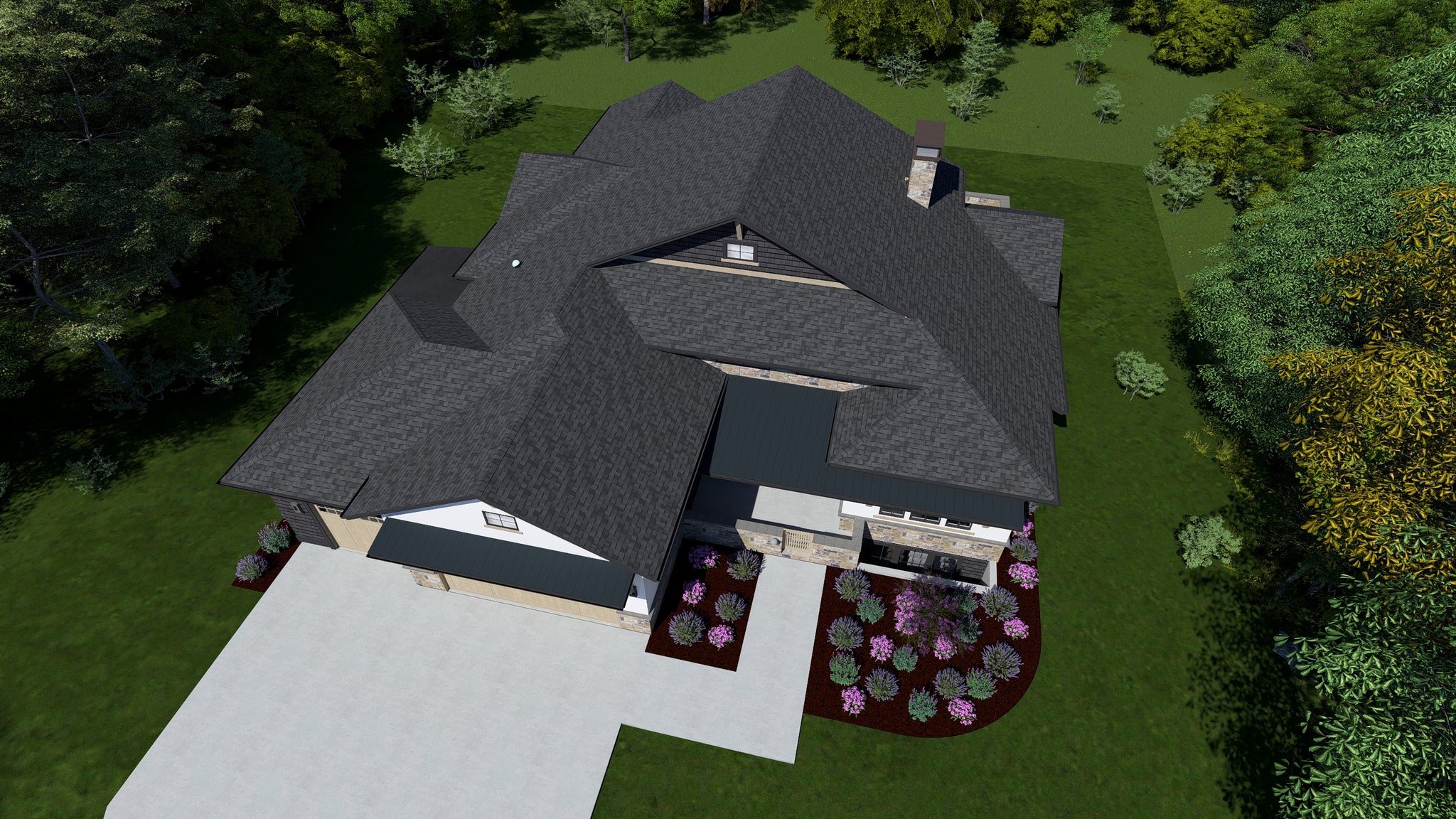 W7607-A Modern Farmhouse, 3 Bedrooms, 3 Bathrooms | USA-2876-MOFH ...