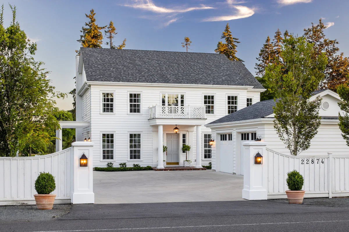 Colonial House With Detached Garage Hooked On Houses