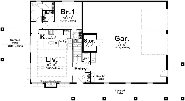 Batenhorst Barndominium | Two Story House Plan