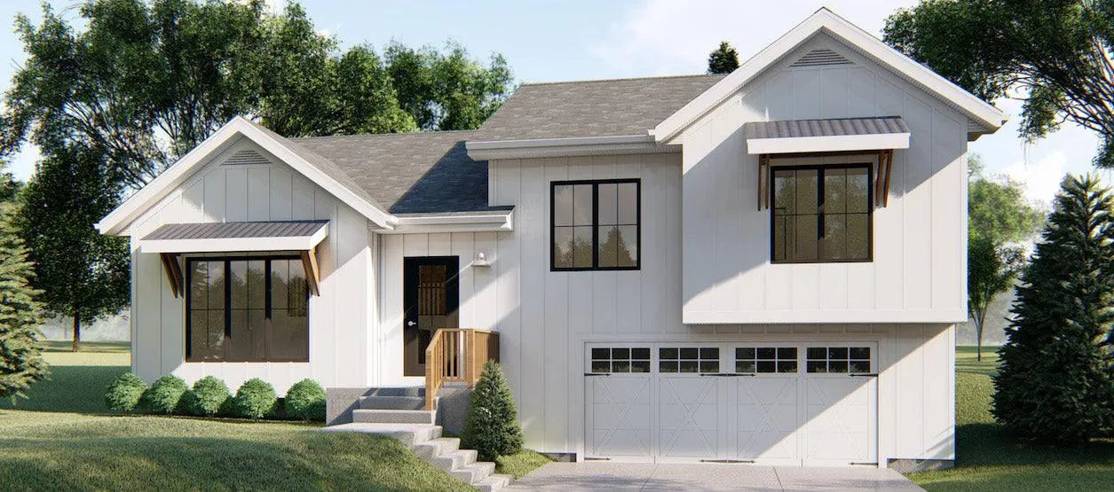 Split Level Craftsman Style Houses Vineyard Hill Craftsman Home Plan