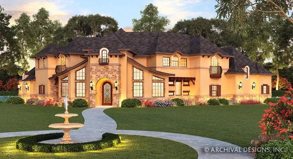 Barcelona | European House Plans | Spanish Floor Plans