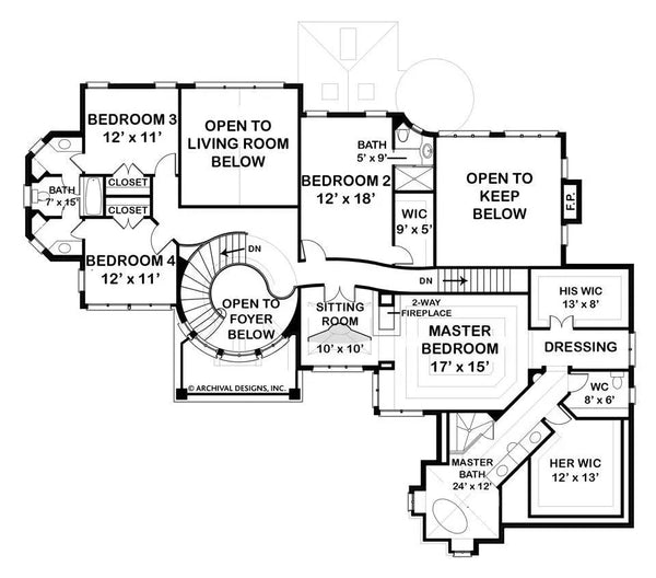 Kildare Place | Castle Floor Plans | 4000 Sq Ft House Plans