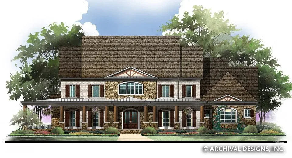 Colonial Country Traditional House Plan BLACKHEATH KIT HOME: A