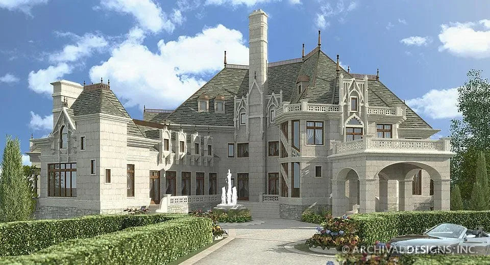 Castle Style Mansion Plans Castle House Plan Store
