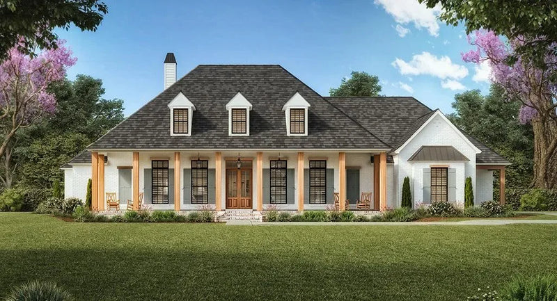 Pointe Coupee House Plan | Southern House Plan | Acadian House Plan
