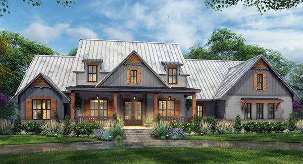 Stirling Bridge House Plan / Modern One-Story Farmhouse / Ranch Floor Plan