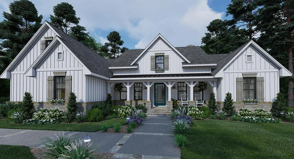 Walnut Grove Farm House Plan - Archival Designs