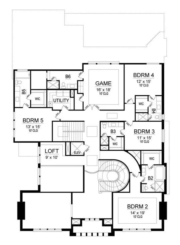 Madison Avenue Luxury House Plan - Archival Designs