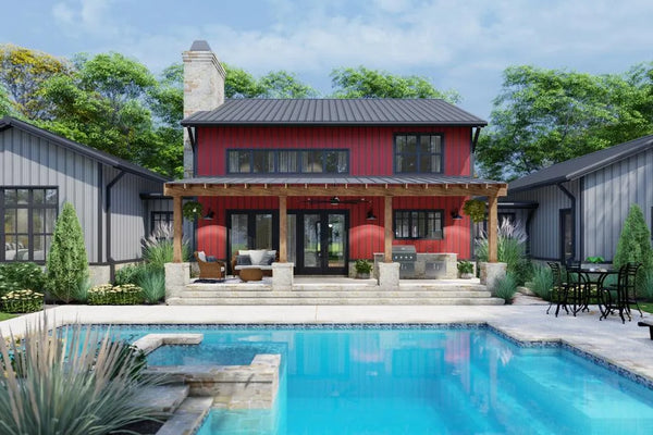 Still Creek Ranch House Plan | Steel Frame House | Country House Plan